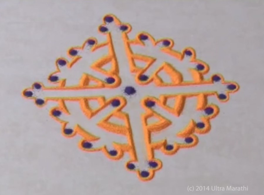 2016-141 – Simple Rangoli Mandala – Mandala of the Day