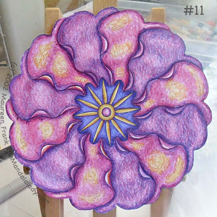 2017-230: Primrose Mandala Version 2 – Day 1 – Mandala of the Day